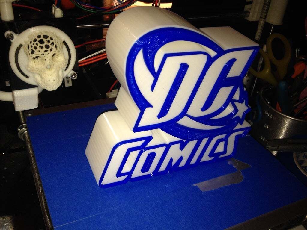 👾 DC comics Logo・Free STL File for ・Cults